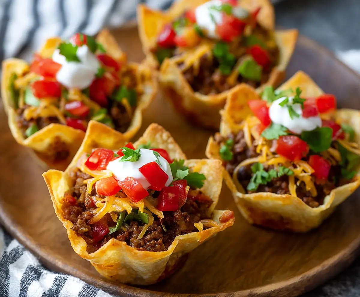Lil Taco Cups Recipe | Easy Appetizer Ideas