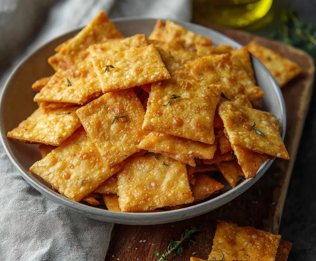 Delicious Sourdough Cheese Crackers Recipe
